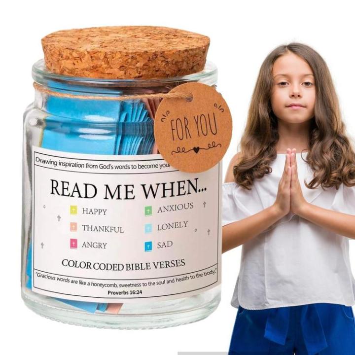 Bible Verses in a Jar Small & Creative Colorful Bible Verses Jars Holy ...