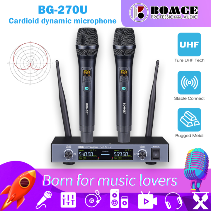 BOMGE BG-270U is paired with dual handhelds, fake screen, semi-metal iron tube for hand ...