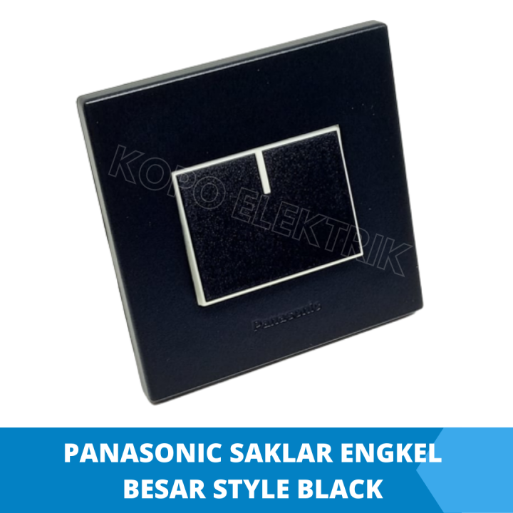 Panasonic Saklar Engkel Besar Style Hitam Tanam Saklar Black Minimalis ...