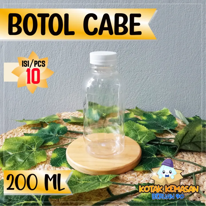 Botol cabe 200 ML isi 10 pcs botol minuman kecil botol samba; | Lazada ...