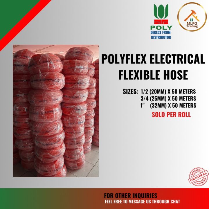 POLYFLEX Electrical Flexible Hose 1/2" (20MM), 3/4" (25MM), 1" (32MM ...