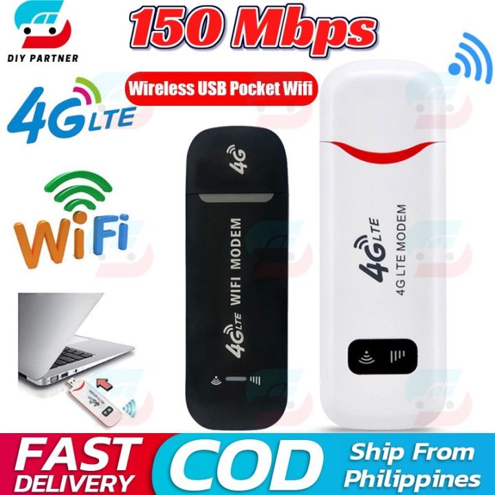 Wireless LTE WiFi Router 4G SIM Card 150Mbps USB Modem WiFi Dongle ...