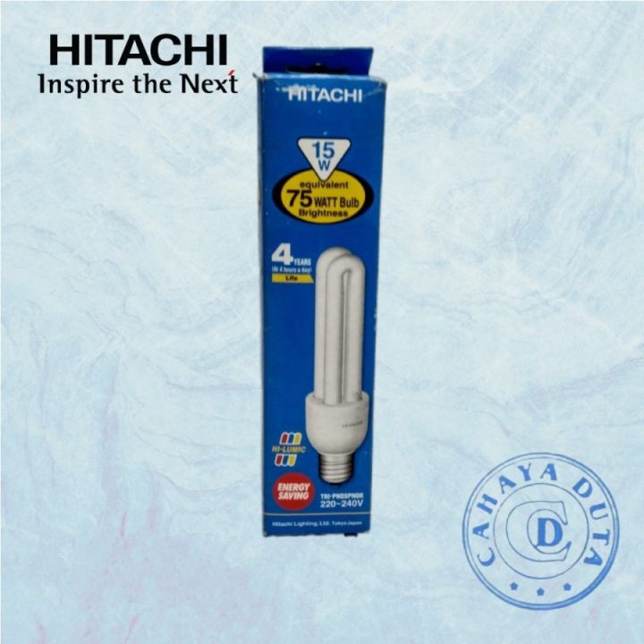 Lampu 15W Bohlam Essential Hitachi E27 (EFD15W/2U) | Lazada Indonesia