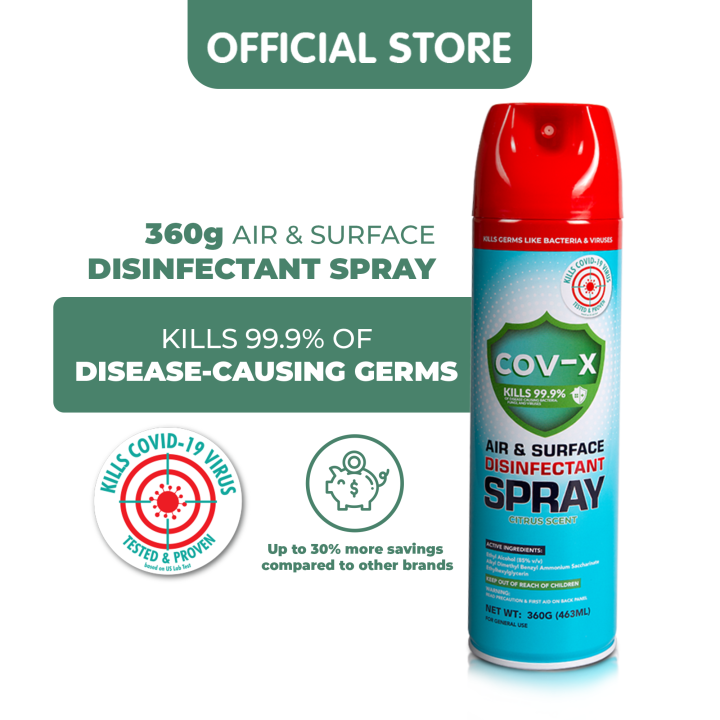 COV-X Air & Surface Disinfectant Spray- Tested and proven to kill ...