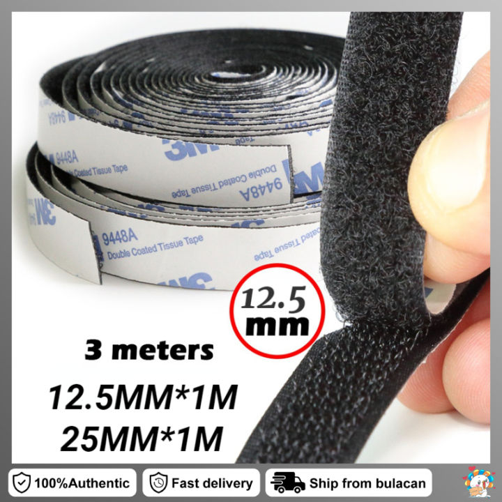 3M Velcro Strong Self Adhesive Tape Velcro 12.5mm 25mm | Lazada PH