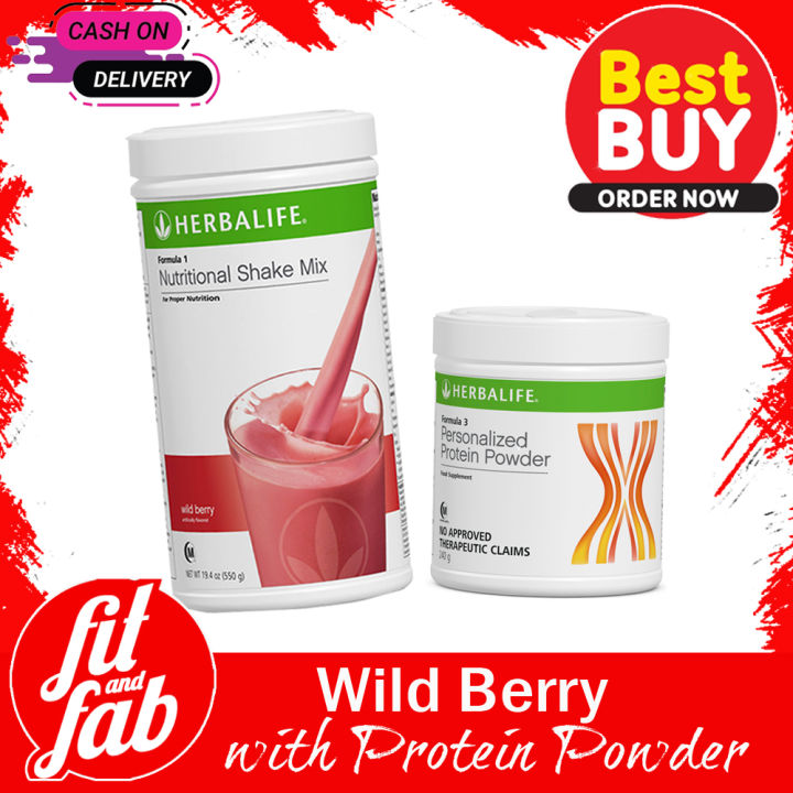 Herbalife Healthy Diet Shake Combo (Wild Berry & Protein Powder ...