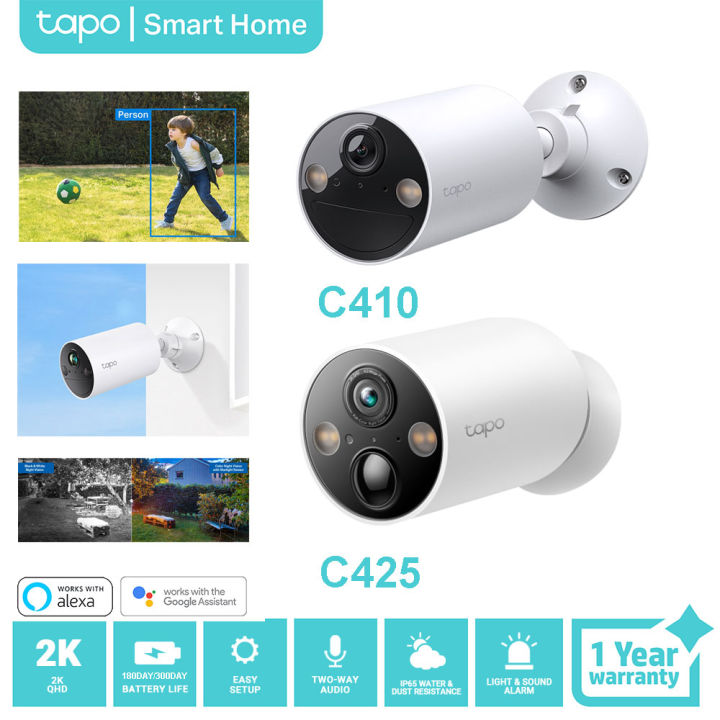 TP-Link Tapo Smart Camera C410/C425 Outdoor Wi-fi Security Camera ...