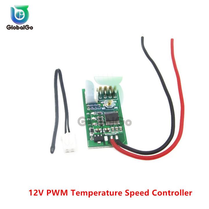 Dc 12v Pwm Temperature Controller Speed Governor Automatic Temp Pwm Speed Controller Switch ...