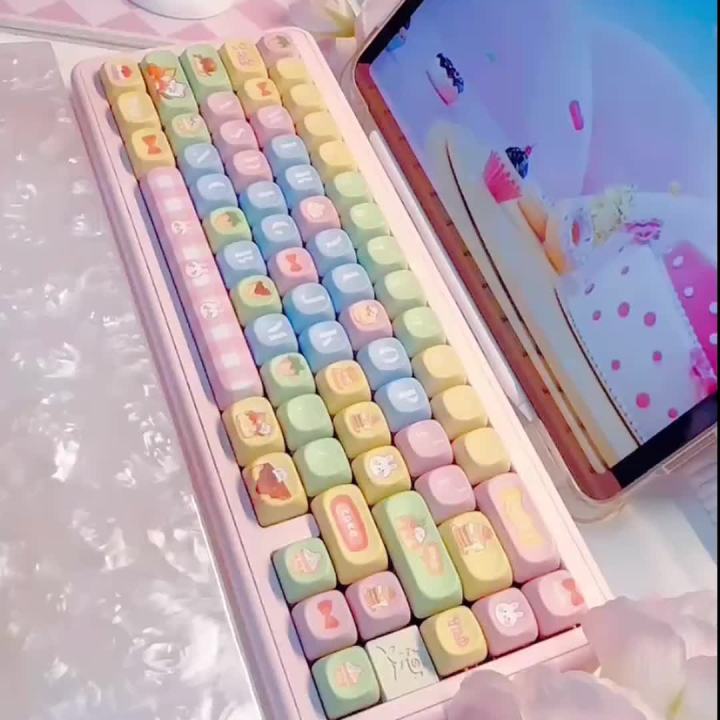 Key Cap Funny Cake House Key Cap Oqo Height Full Five-Sided Sublimation ...