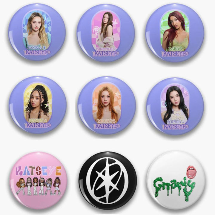 clu KATSEYE Tinplate Badge 2nd EP Album BEAUTIFUL CHAOS Gnarly MANON ...