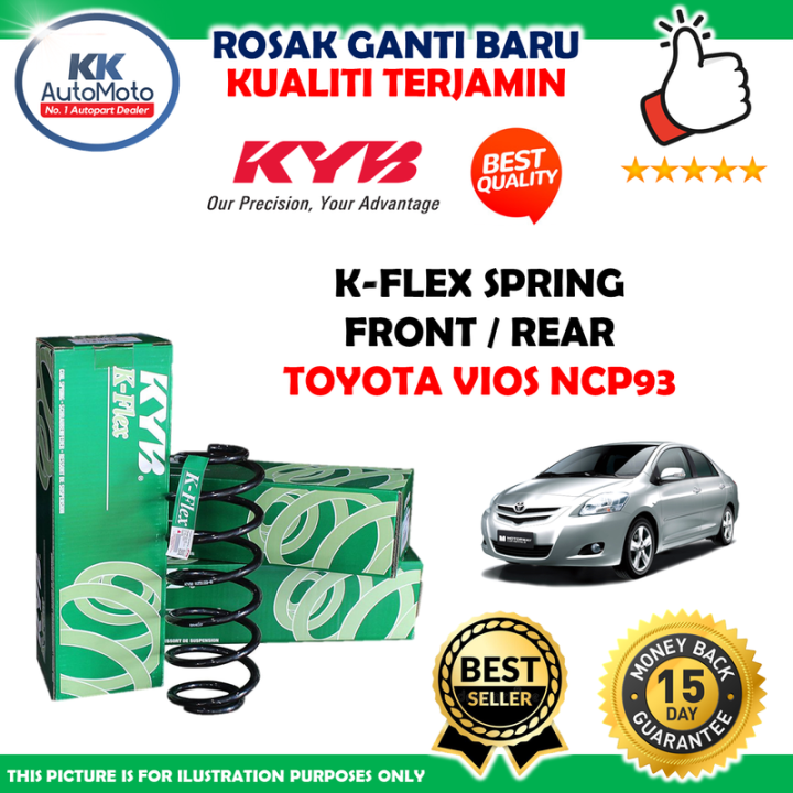 Genuine KAYABA KYB K-Flex Coil Spring Set - Toyota Vios NCP93 2004 ...