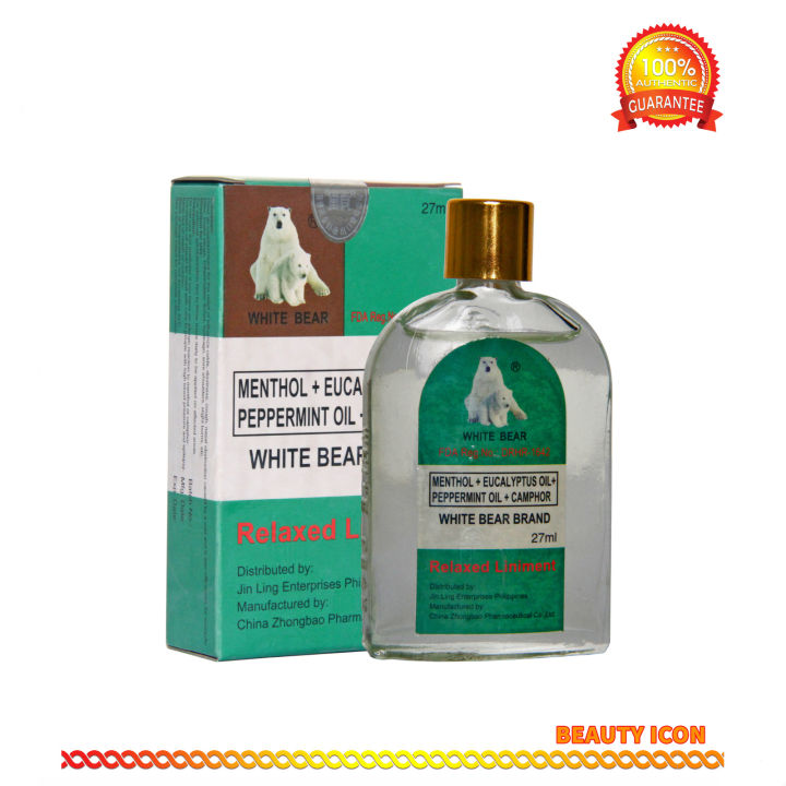 Jin Ling White Bear Brand Liniment Oil 27ml | Lazada PH