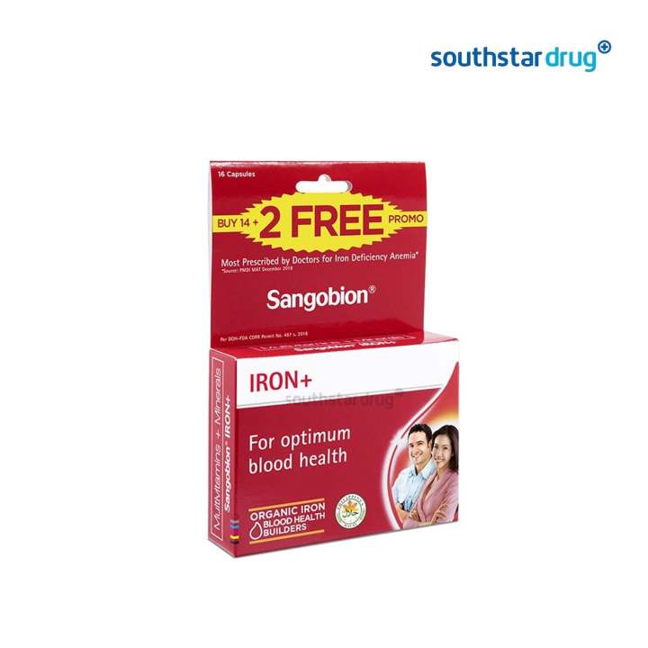 Sangobion Iron 14 Plus 2 Capsule | Lazada PH