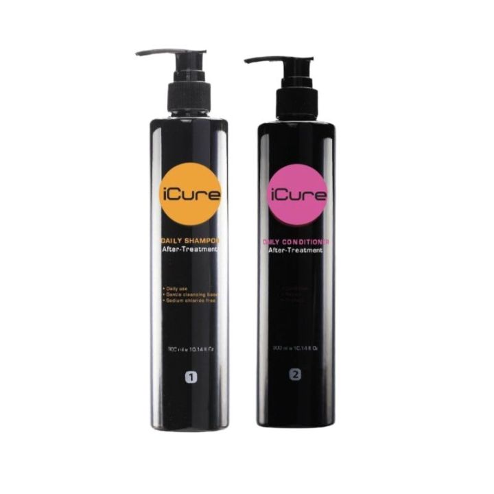 300ml ICure Clarifying Shampoo and Conditioner Keratin Blowout | Lazada PH