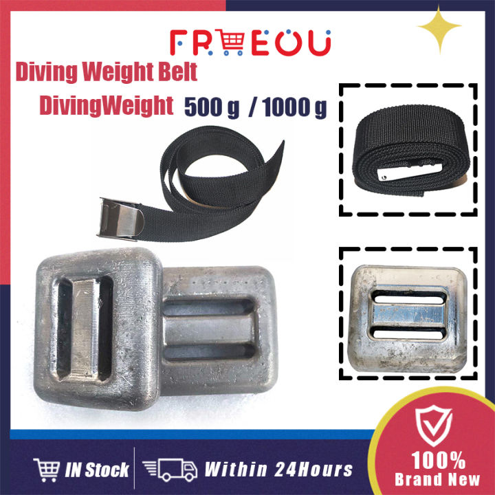 500/1000g Diving Weights and Diving Belt Black Diving Weight Belt with ...