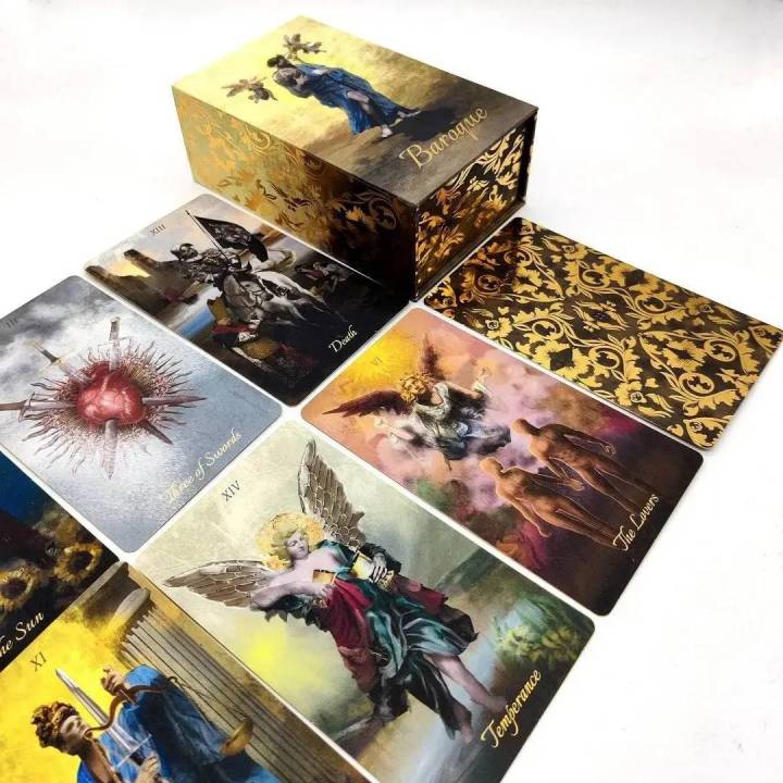 Baroque Tarot ไพ่ขอบทองสุดหรู/ ไพ่ยิปซี/ ไพ่ทาโร่ต์/ ไพ่ออราเคิล/ Tarot ...