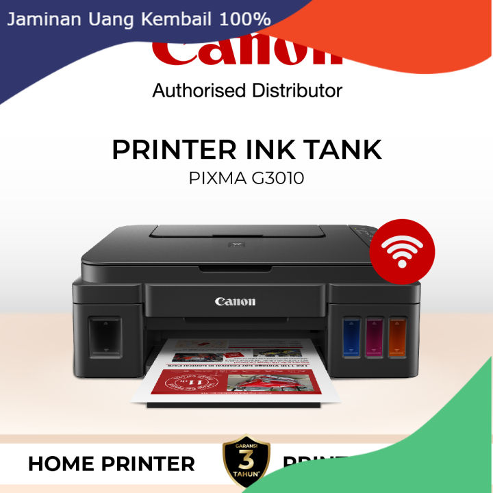 Printer Ink Tank CANON PIXMA G3010 - Print Scan Copy Wifi - Printer ...