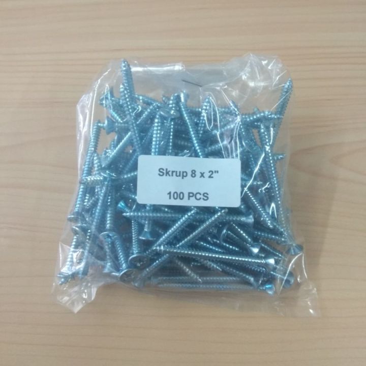 Skrup 5 cm Bungkus 6 x 2" ( 100 pcs ) MOON LION / Skrup Kayu Putih Baut ...