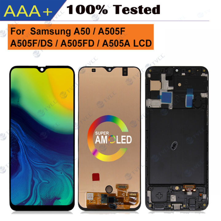 IPARTSEXPERT 100% Original LCD For Samsung Galaxy A50 AMOLED A50S LCD A505F/DS A505F A505FD ...