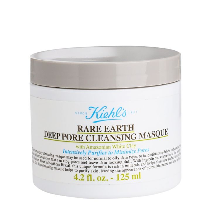 Kiehl's Rare Earth Deep Pore Cleansing Mask, Pore-Minimizing Face Mask ...