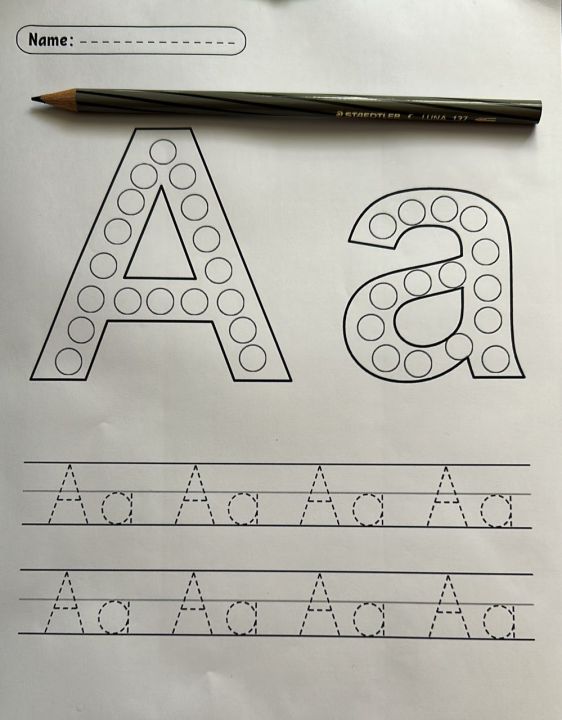 ABC Alphabet Do A Dot ABC Writing Learn A-Z Writing for Preschool ...