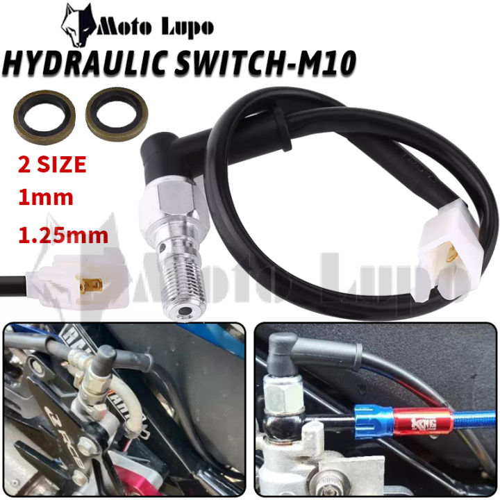 Moto Lupo Hydraulic Switch Brake Tail Light Switch M10x1.25mm M10x1mm ...