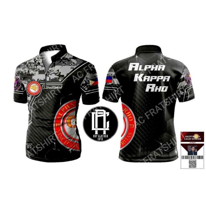 AKP full sublimation ALPHA KAPPA RHO adult polo shirt -free custom name ...