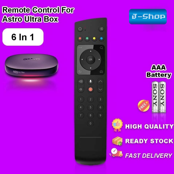 【FREE BATTERY】ASTRO 4k Ultra Box Remote Control Ultrabox Controller 6 ...