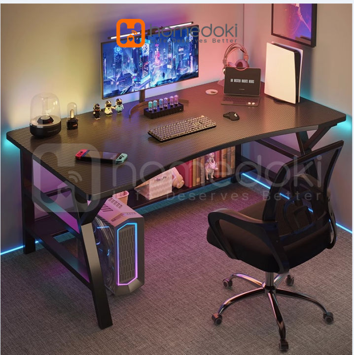 Homedoki Meja Komputer Meja Gaming Minimalis Modern Meja Laptop Meja ...