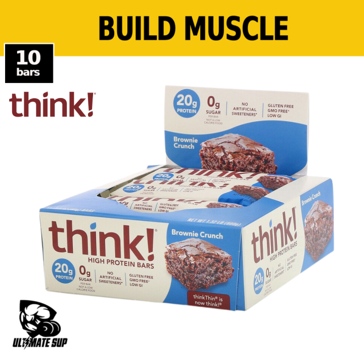 Think Think Protein Bar High Protein Bar Protein 150 Calorie Bars Build Muscle Each3 10