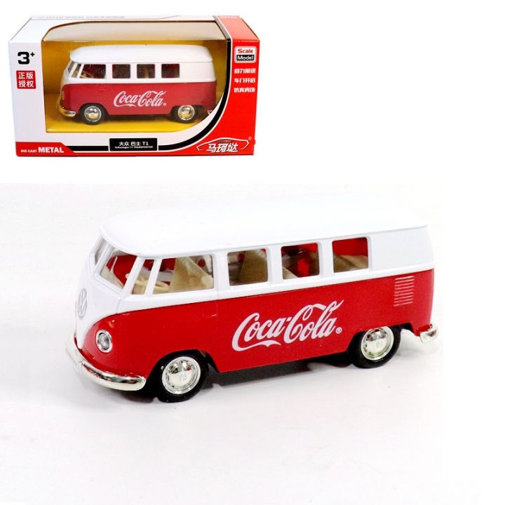 Coca-cola bus model Volkswagen T1 bus model alloy model | Lazada Singapore