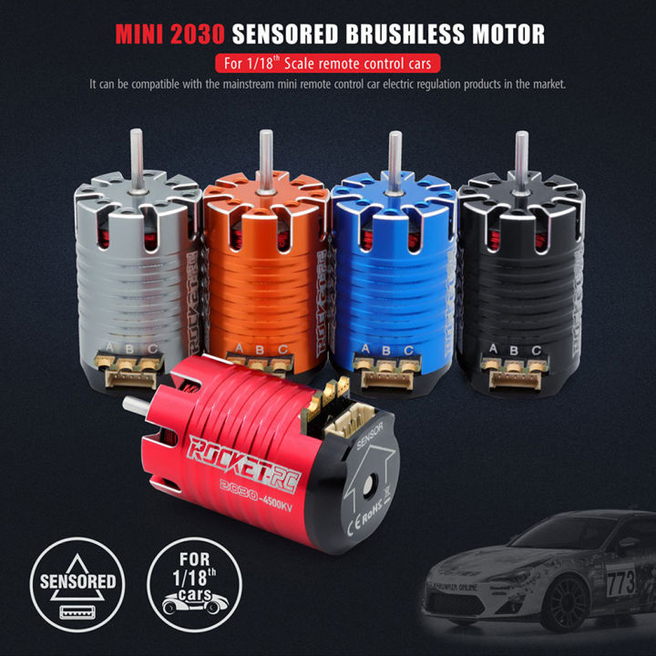 ROCKET-RC Brushless Motor for TRX4M 1/18 RC Car Sensored Mini 2030 ...