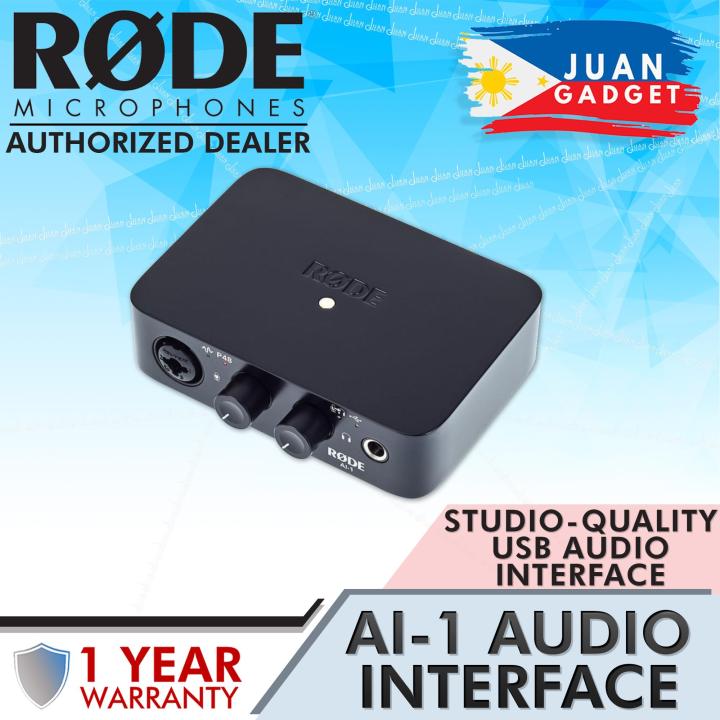 RODE AI-1 Studio-Quality USB Audio Interface for Podcasting Streaming ...