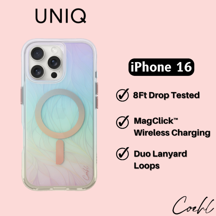 UNIQ Coehl Willow iPhone 16 Pro Max Case / iPhone 16 Pro Case MagClick Charging Phone Case ...
