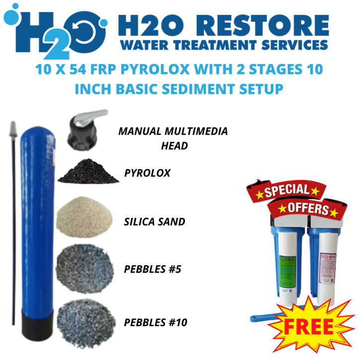 FRP Pyrolox Manual Head 10 x 54 with FREE 2 Stages 10 inch Basic ...