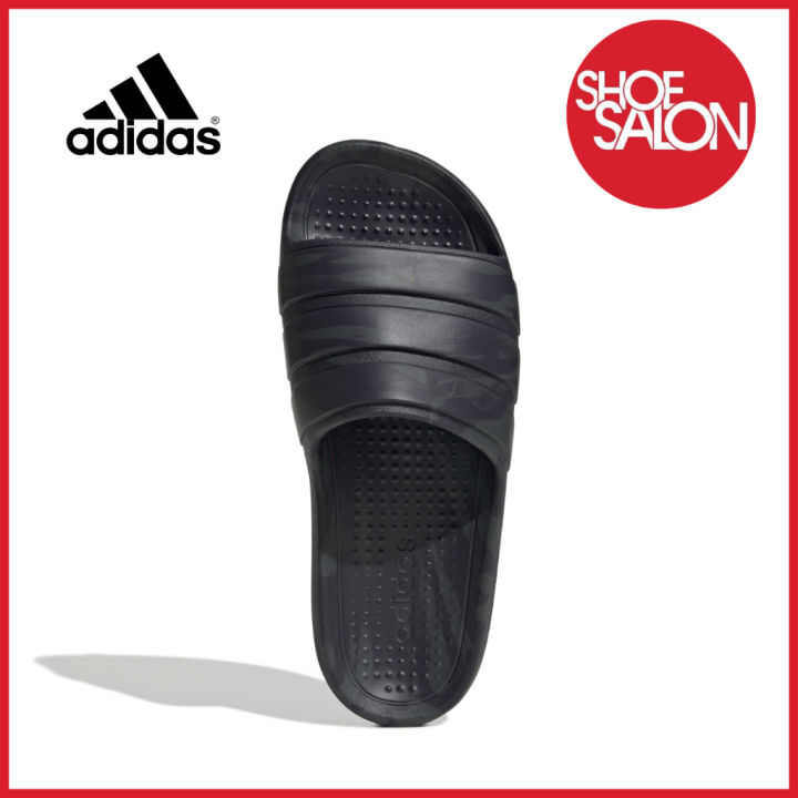 Adidas ADILETTE FLOW Unisex Slides Carbon/Aurora Black/Aurora Black ...