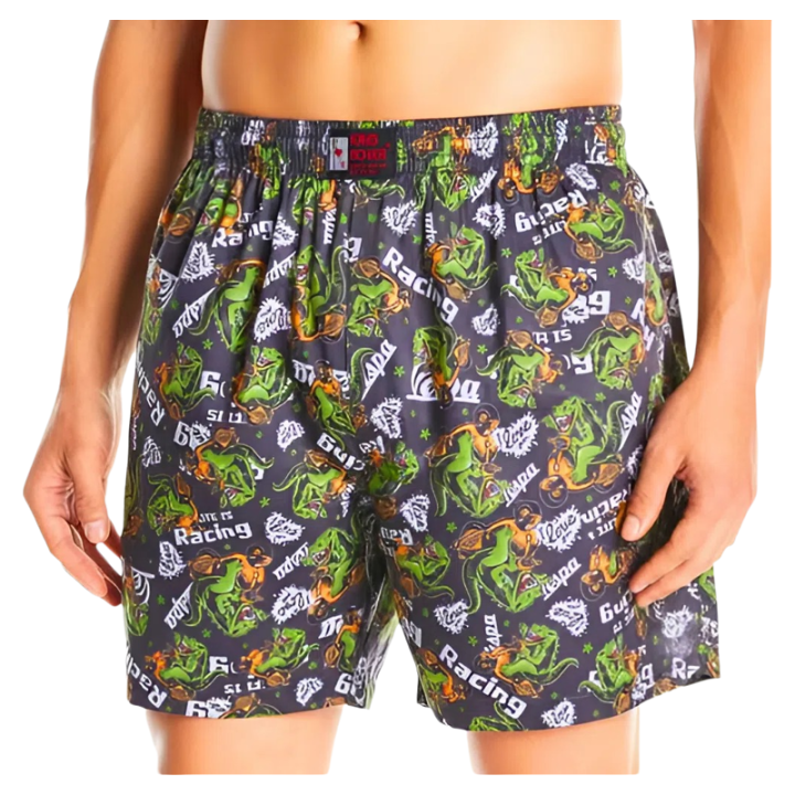 King Boxer บ๊อกเซอร์ผ้ายืด กางเกงบ็อกเซอร์สกรีนคละลาย | Lazada.co.th