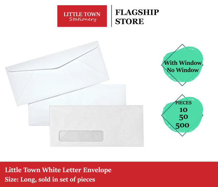 Little Town Classic White Letter Envelope Long | Lazada PH