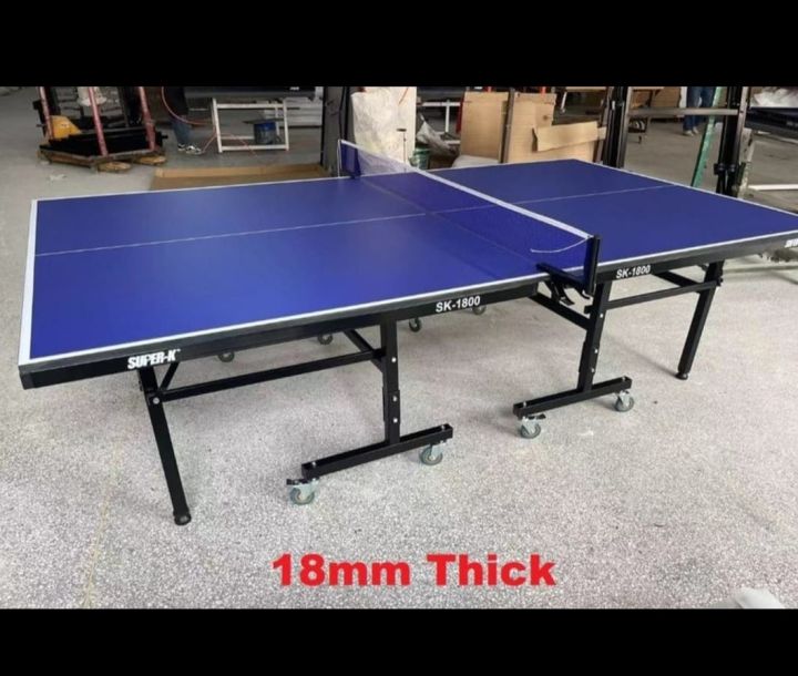 SuperK 18mm Table with Wheels & Net original MDF table tennis Table (PM ...