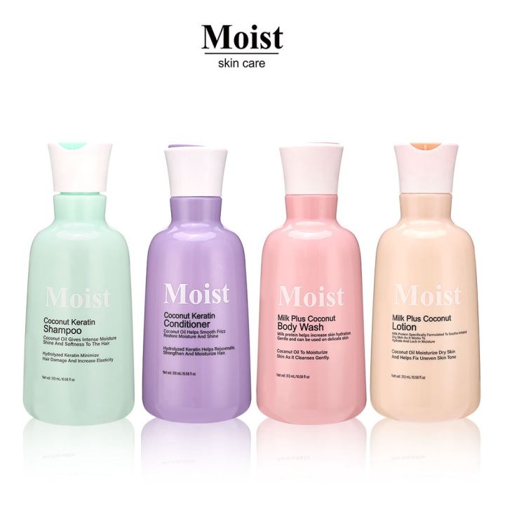 Moist Skincare Shampoo Conditioner Body Lotion Body Wash Coconut ...