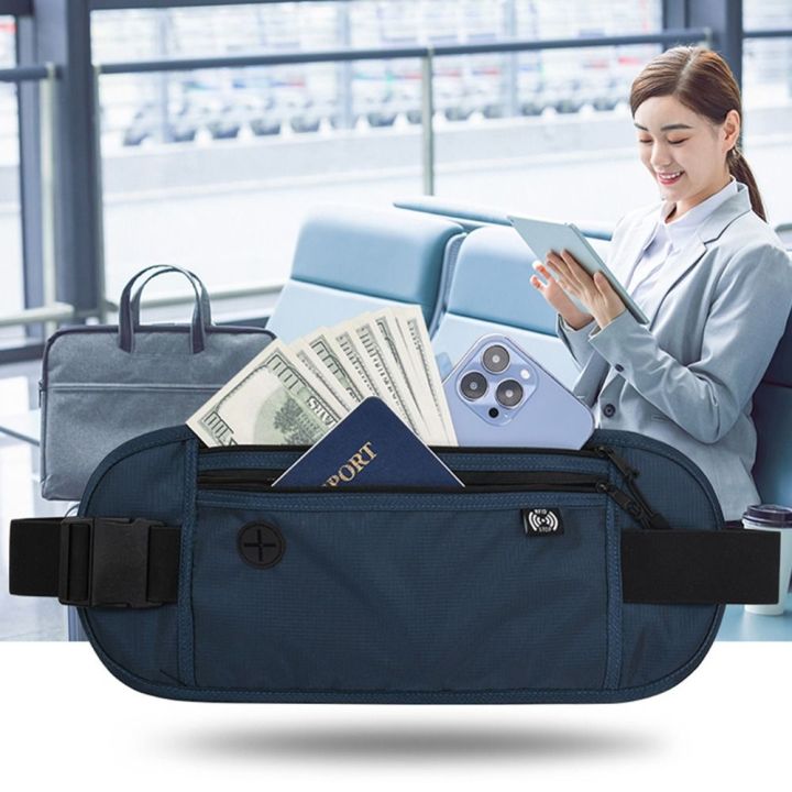 SPLAN Fitted Waist Bag Mobile Phone Travel Waist Pack Hidden Passport ...