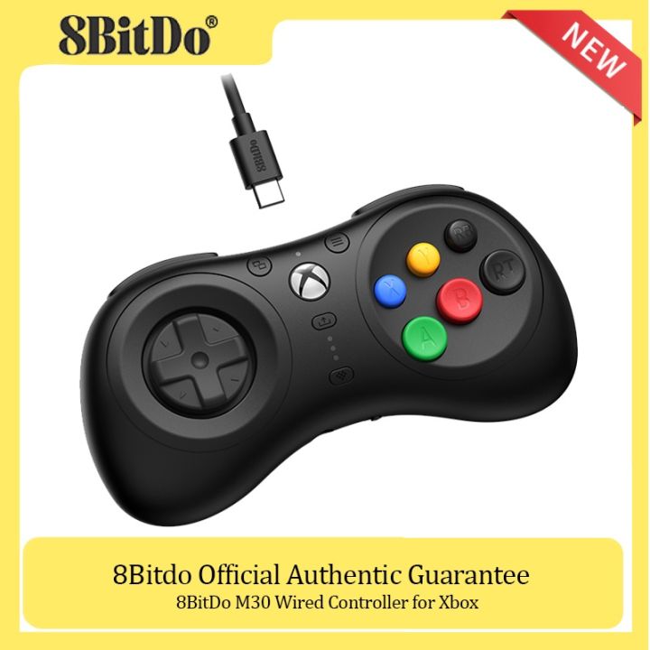 8Bitdo M30 Wired Gamepad for Xbox Series X|S, Xbox One, and Windows with 6-Button Layout Game ...