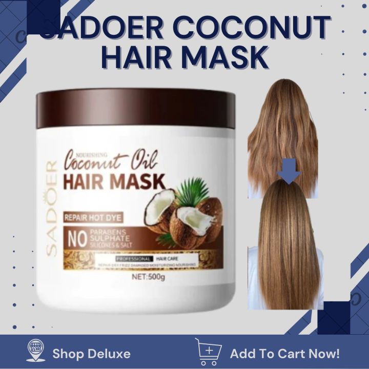 SADOER Nourishing Coconut Oil Repairing Hair Mask 500g | Lazada PH