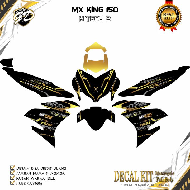 Decal MX King 150 Full Body Decal Jupiter MX 150 Full Body Hitech 2 ...