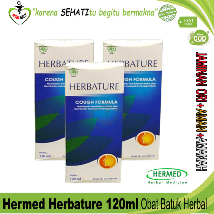 Hermed Herbature Cough Formula Obat Batuk Herbal 120ml | Lazada Indonesia