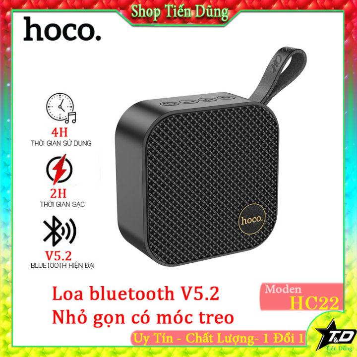 Loa bluetooth Hoco HC22 hỗ trợ ghép TWS kết nối bluetoothV5.2 hỗ trợ ...