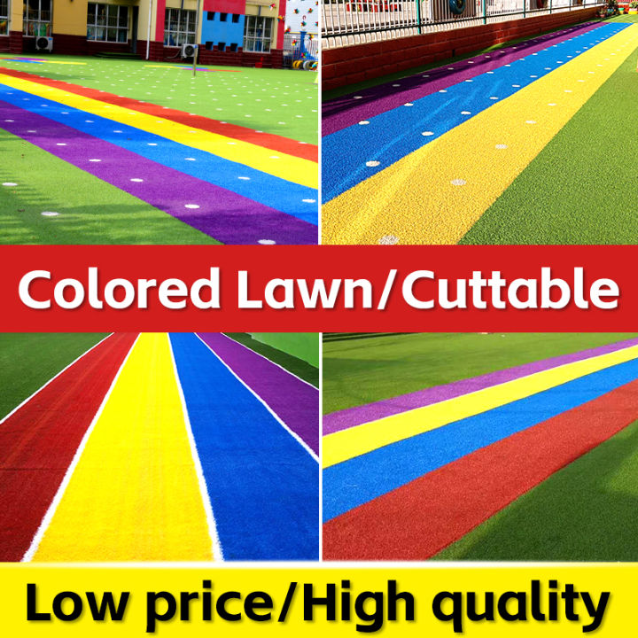30mm Rainbow Lawn Natural Rainbow Artificial Grass/Kart Ramput/False ...
