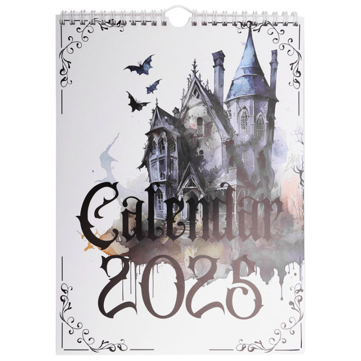Witchy Goth 2025 Calendar Digital Pagan 2025 Monthly Planner Letter ...