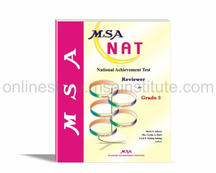 MSA NAT Reviewer for Grade 3 (Authentic / Brand New) | Lazada PH