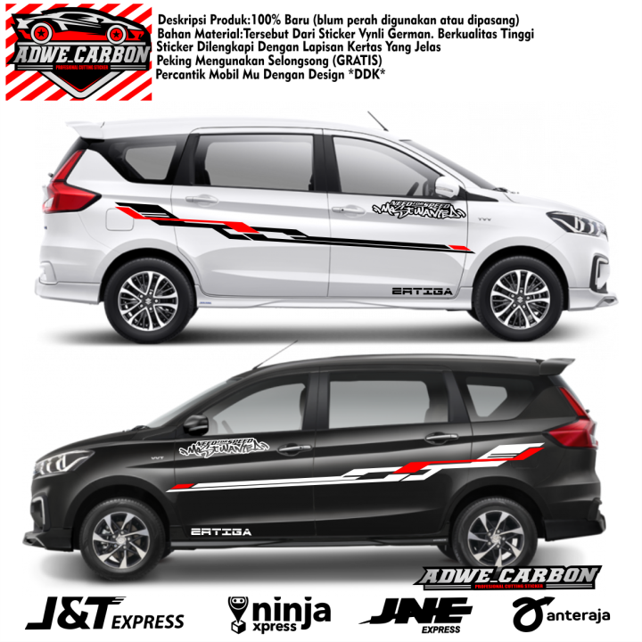 stiker mobil ertiga sticker list Suzuki ertiga sticker cutting terbaru ...